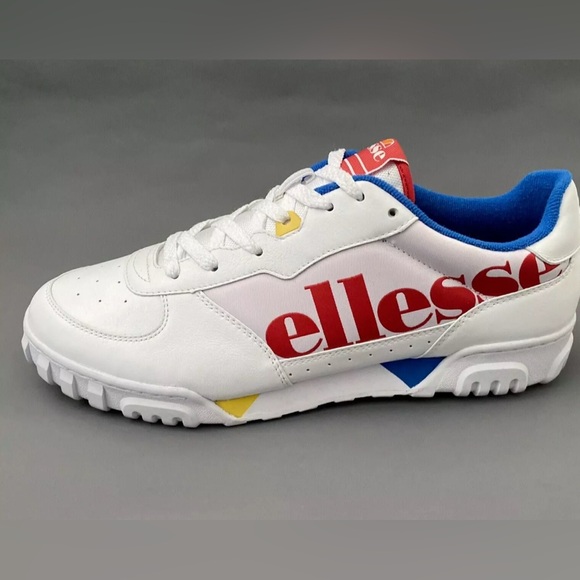 Ellesse | Shoes | Ellesse Tanker Lo Mens White And Blue Sneakers | Poshmark